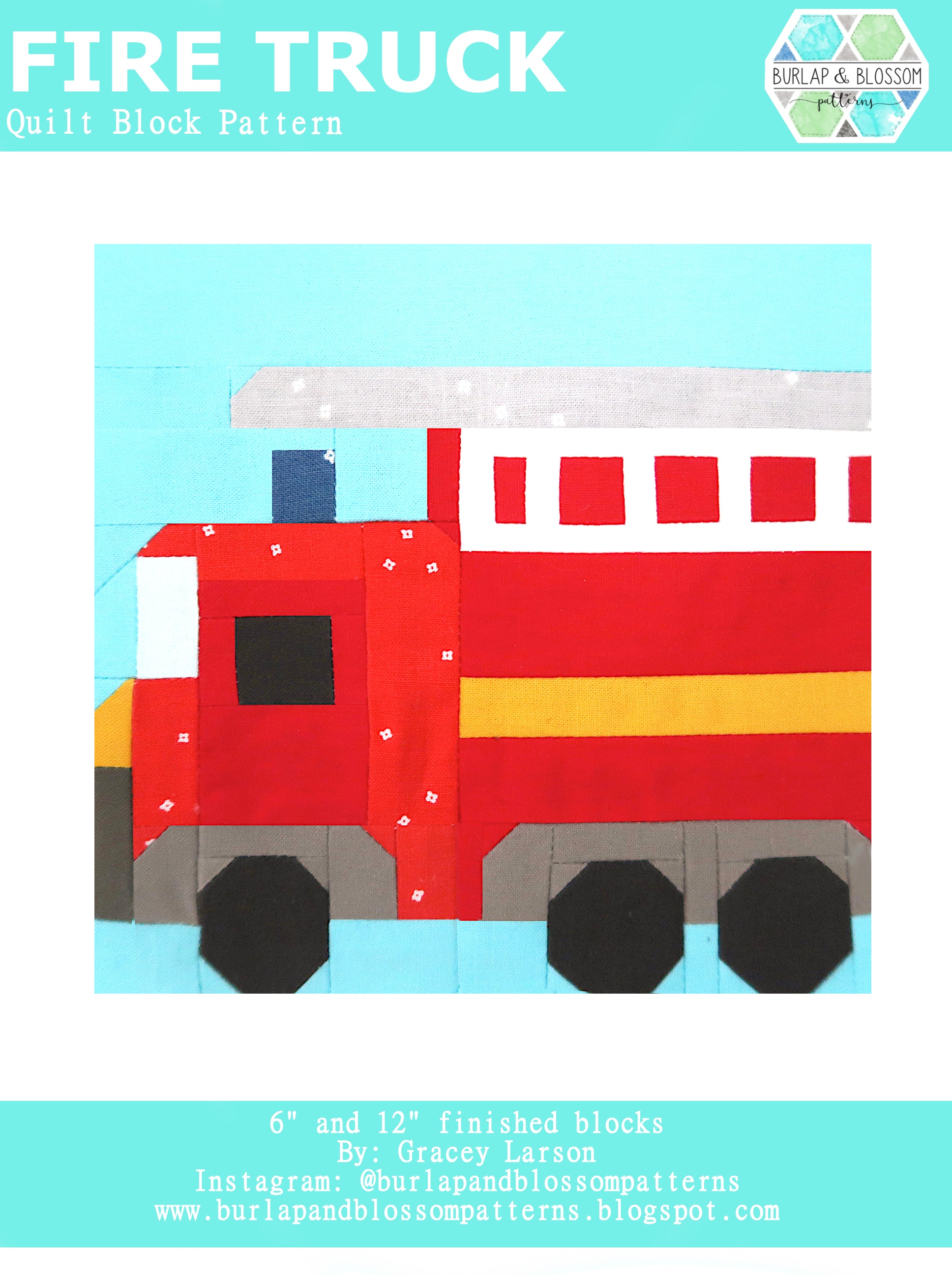 Fire Truck Printable Pattern