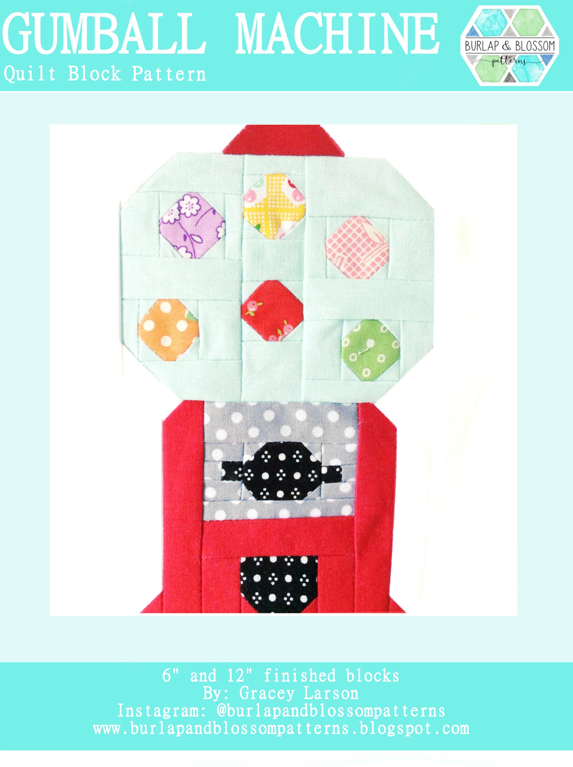 Gumball Machine Printable Pattern Gumball Machine Applique Machine