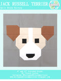 Pattern, Jack Russell Terrier Dog Quilt Block by Burlap and Blossom (d ...