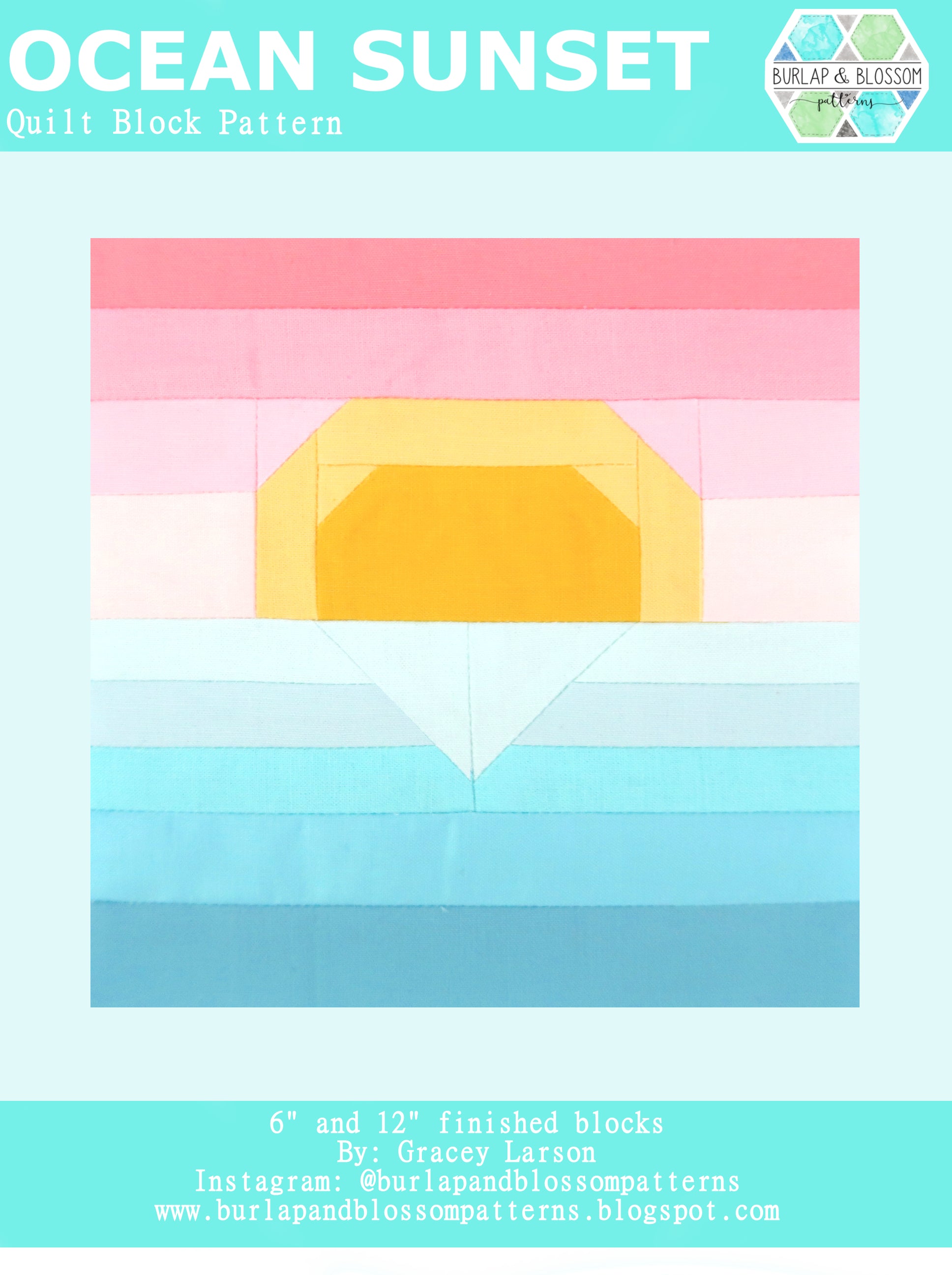 Sunset Sea Quilt Pattern