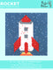 Pattern, Rocket Quilt Block by Burlap and Blossom (digital download ...