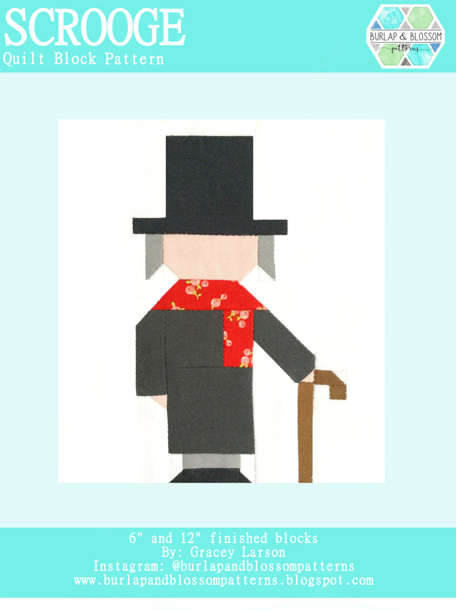 Pattern, Scrooge Quilt Block by Burlap and Blossom (digital download ...