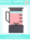 Pattern, Smoothie Blender Quilt Block by Burlap and Blossom (digital d ...