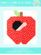 Pattern, There's a Worm in My Apple Quilt Block by Burlap and Blossom ...